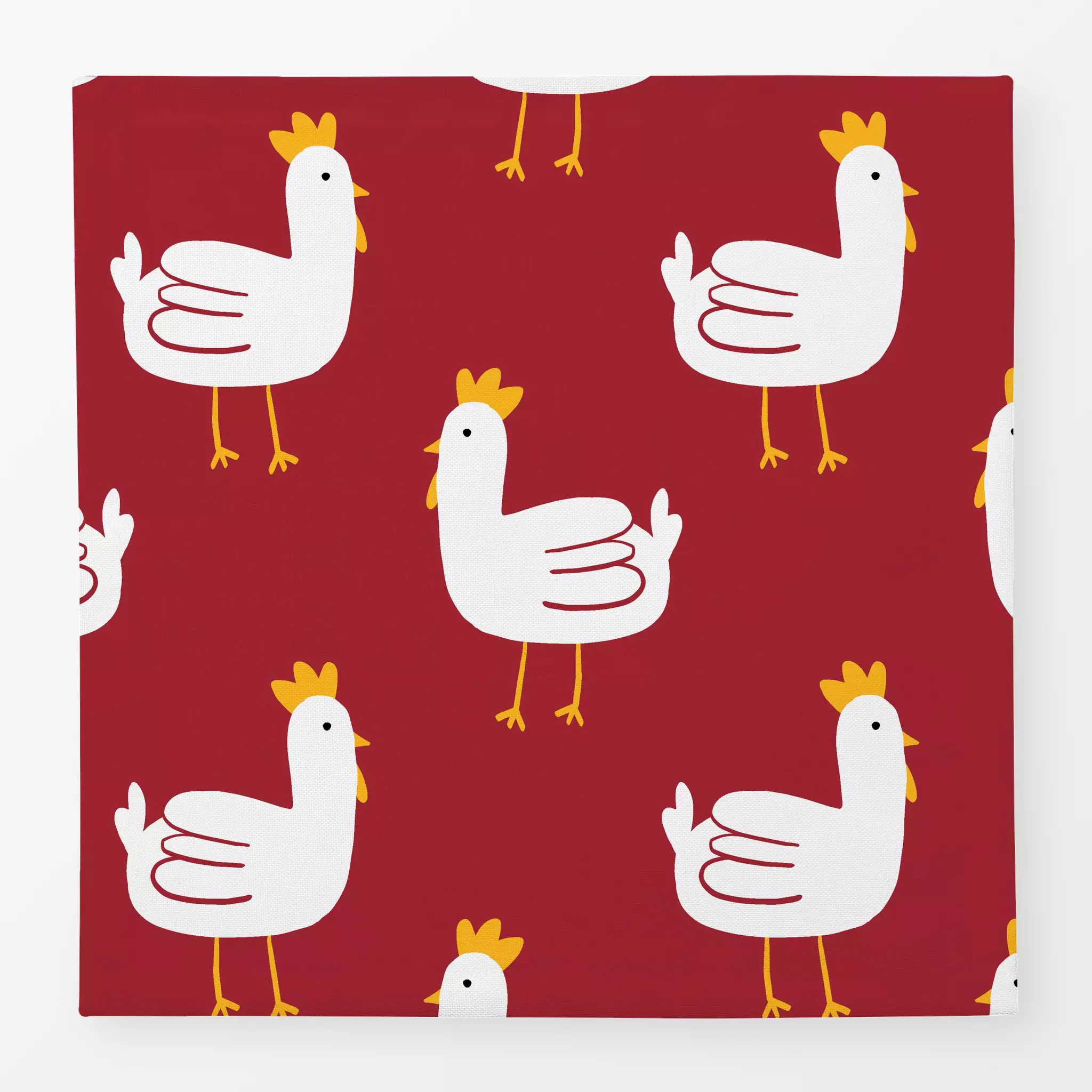 Servietten Chicken Merlot von Julia Marquardt-Lott - textilwerk.com